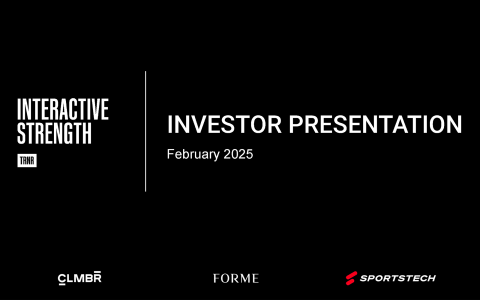 Overview - Interactive Strength, Inc.